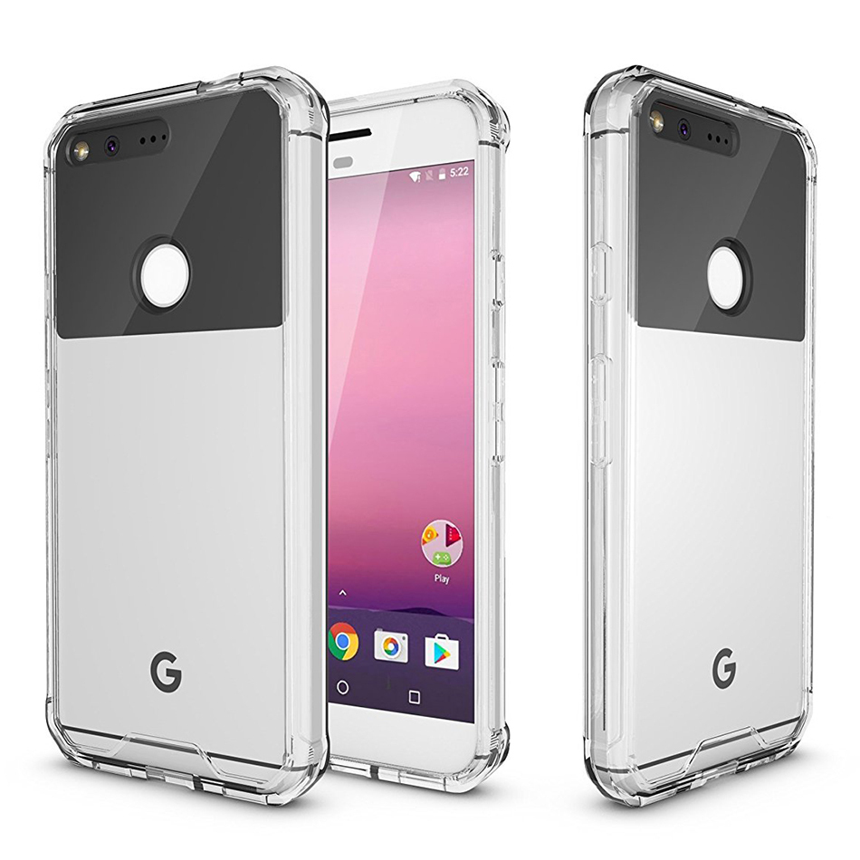 Hybrid Fusion Bumper Case for Google Pixel (Clear)