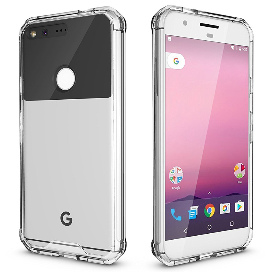 Hybrid Fusion Bumper Case for Google Pixel (Clear)