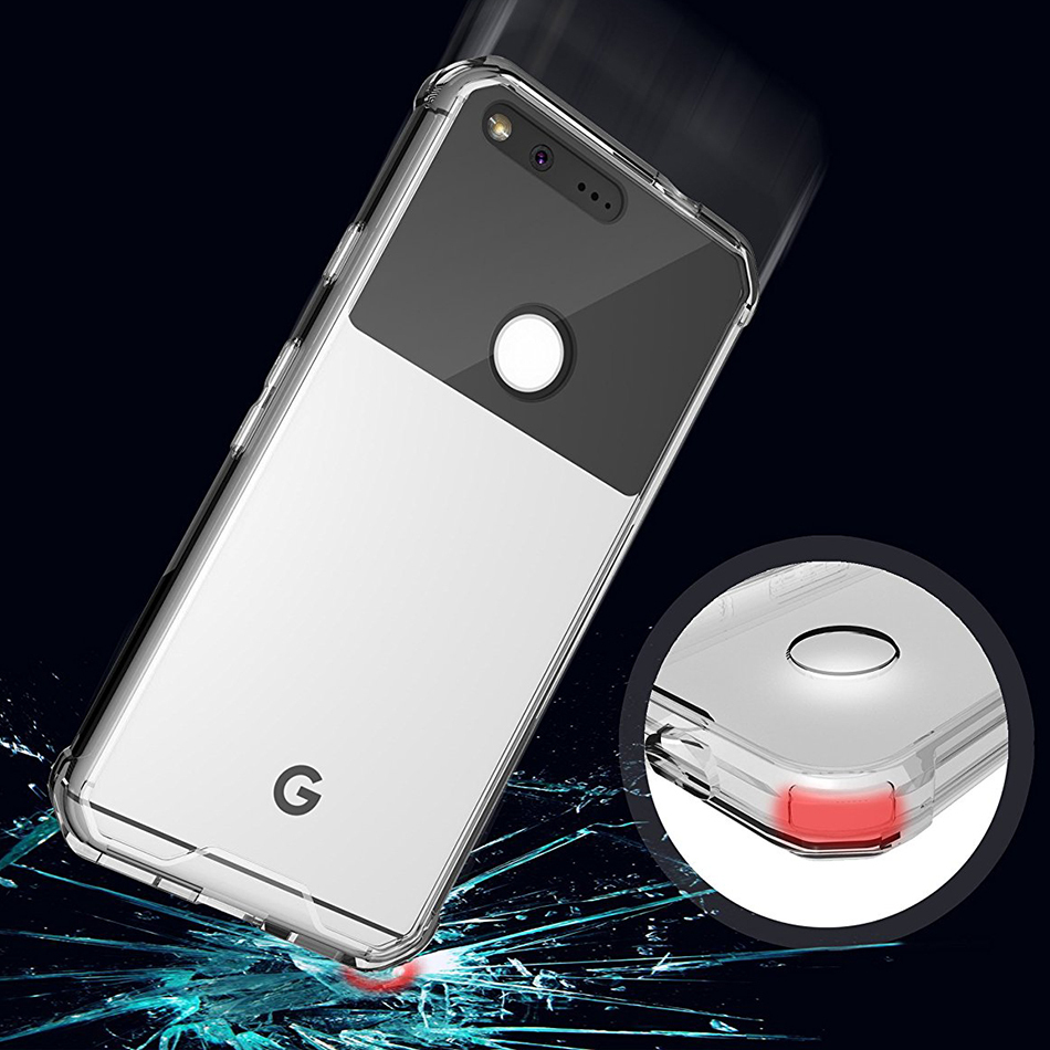 Hybrid Fusion Bumper Case for Google Pixel (Clear)