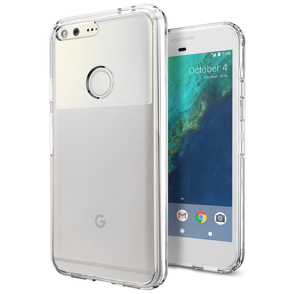 Hybrid Fusion Bumper Case for Google Pixel XL (Clear)