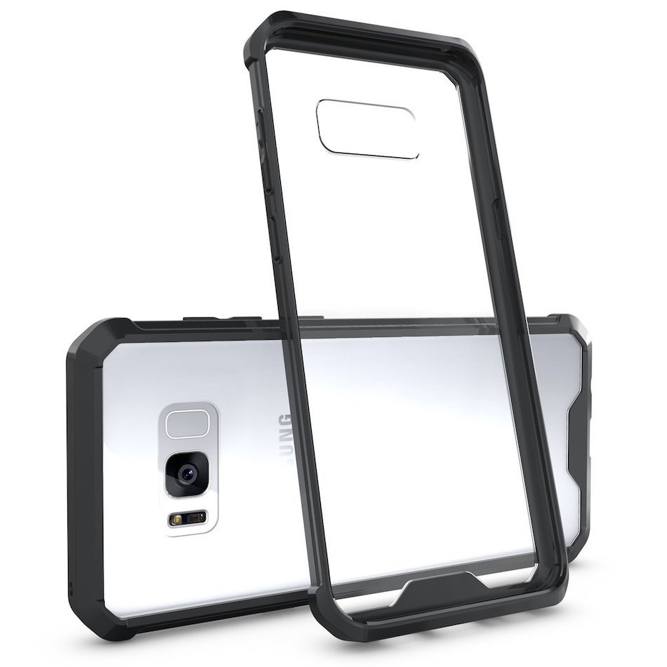 Hybrid Fusion Frame Bumper Case for Samsung Galaxy S8 (Black)