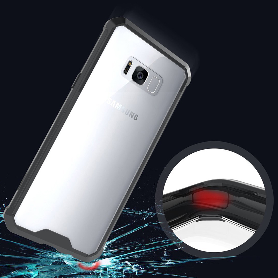 Hybrid Fusion Frame Bumper Case for Samsung Galaxy S8 (Black)