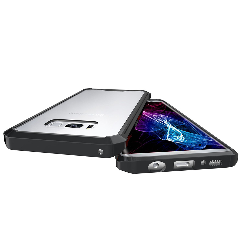 Hybrid Fusion Frame Bumper Case for Samsung Galaxy S8 (Black)