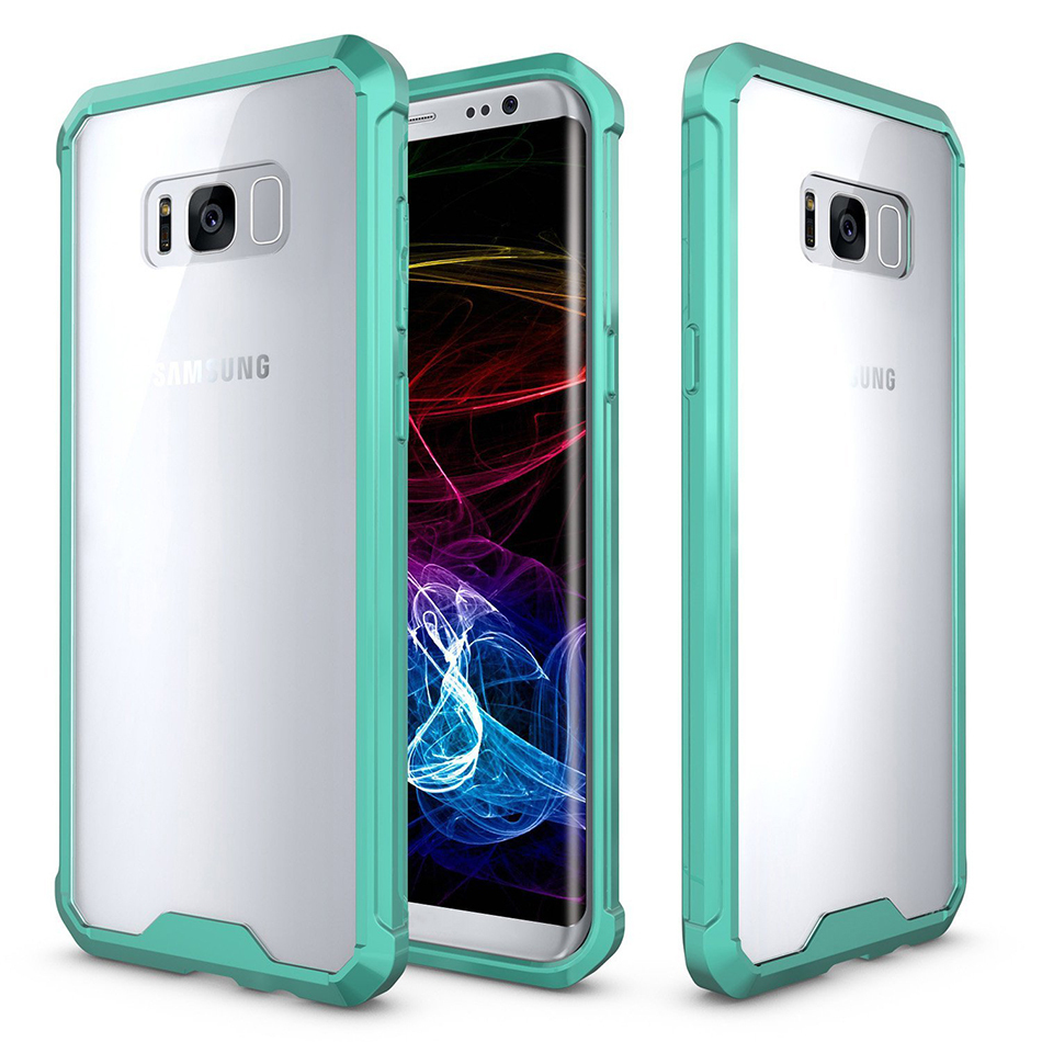 Hybrid Fusion Frame Bumper Case for Samsung Galaxy S8 (Green)