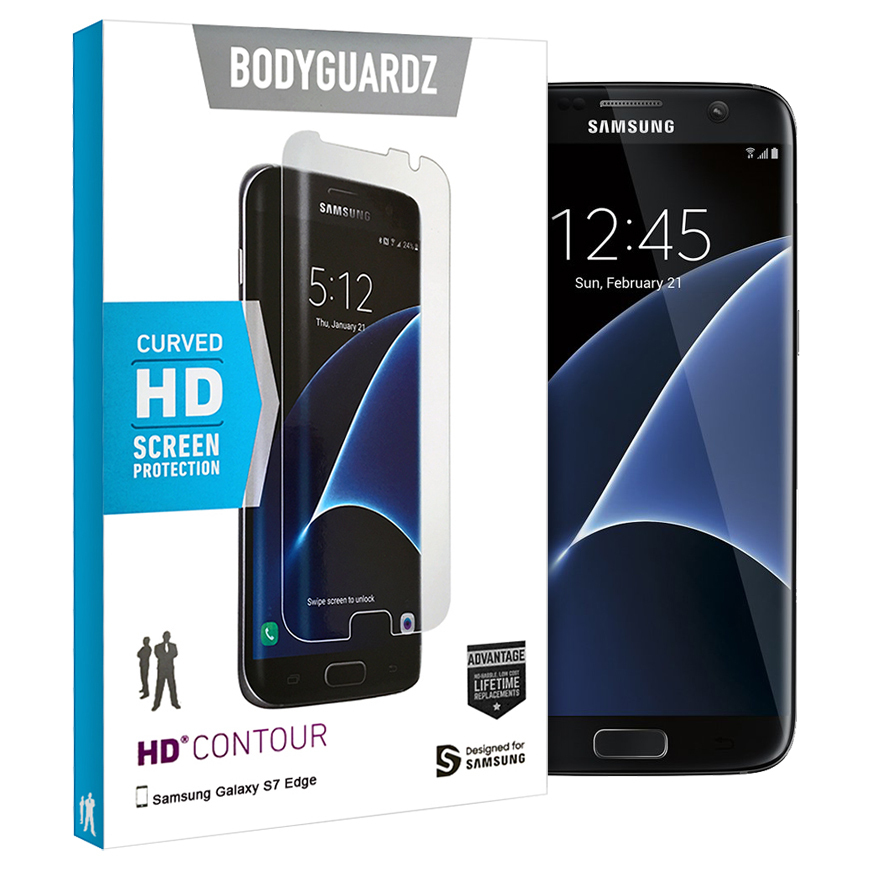 BodyGuardz HD Contour Screen Protector for Samsung Galaxy S7 Edge