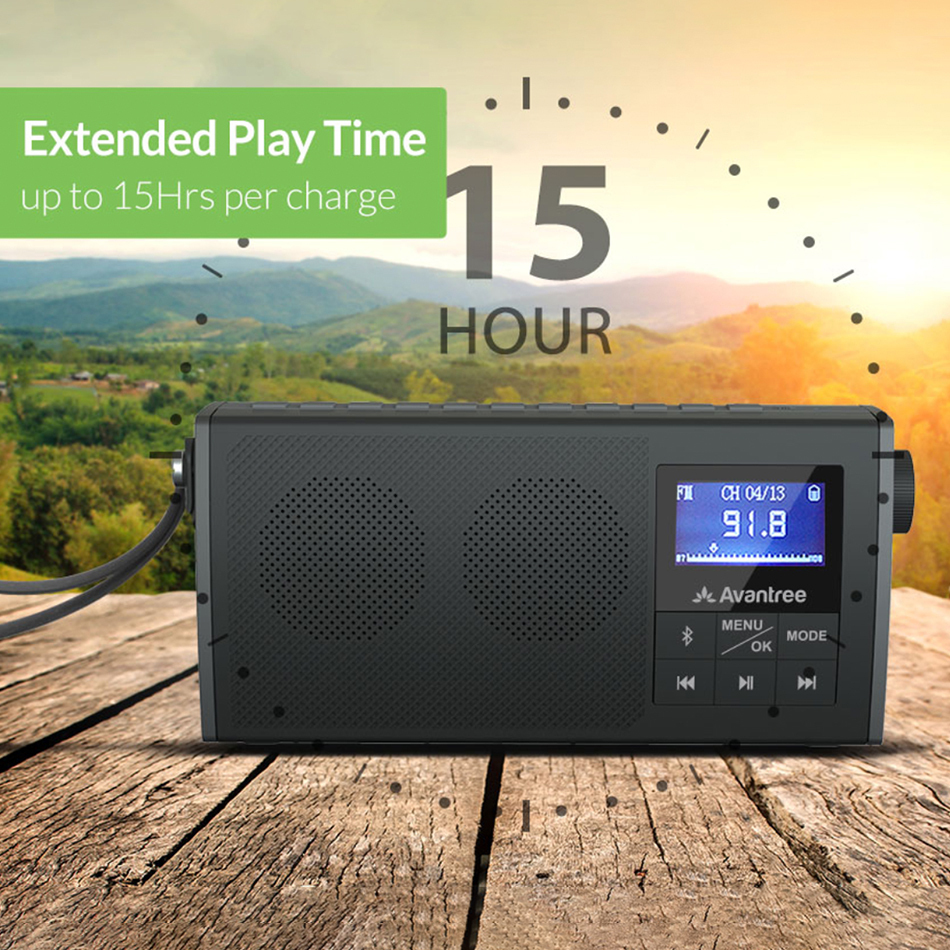 Avantree Portable Bluetooth Speaker / FM Radio / Audio Player