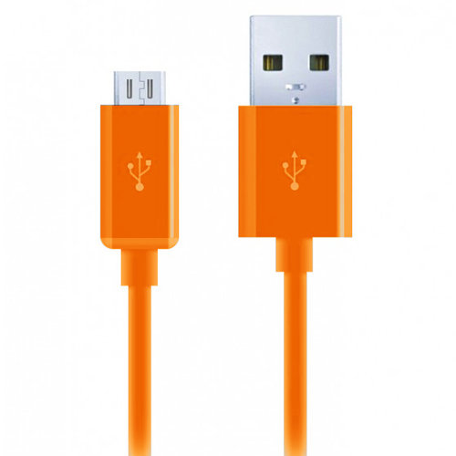 Micro USB to USB Charging Cable (1m) - Orange