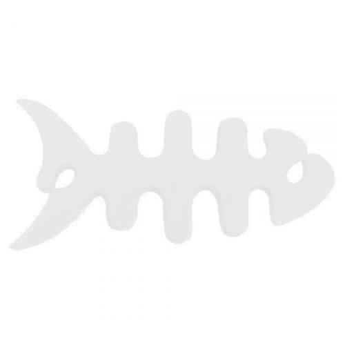 Fishbone Cable Tie & Winder Wrap for Headphones (White)