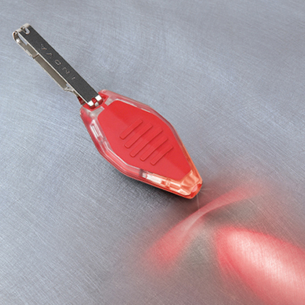 Inova Microlight Torch - Red Grip & Red LED Flashlight