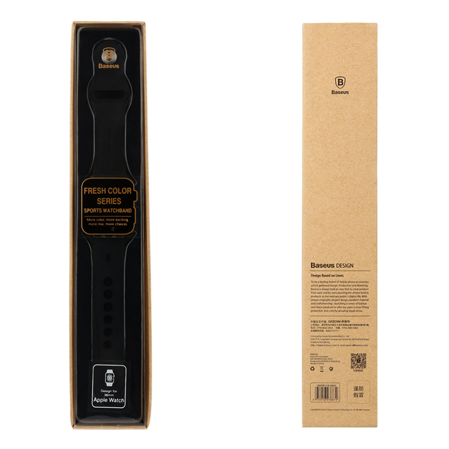 Baseus Fresh Series Sports Band - Apple Watch 38mm (Black)