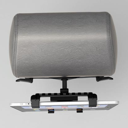 Universal Car Seat Headrest Mount for iPad & Tablets