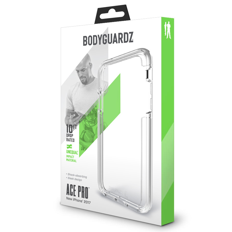 BodyGuardz Ace Pro Case for Apple iPhone Xs (Clear)