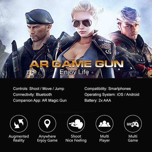 AR Toy Gun Bluetooth Game Controller for Mobile Phones