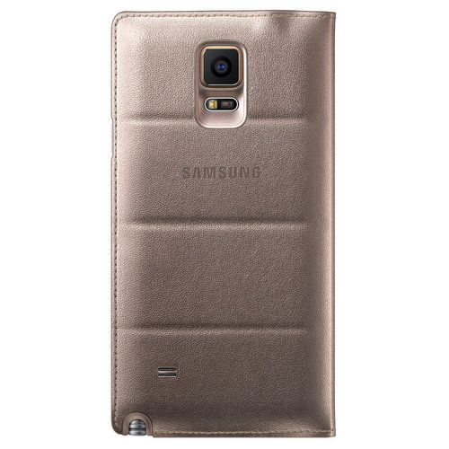 Samsung Galaxy Note 4 S-View Flip Case (Glam Gold)