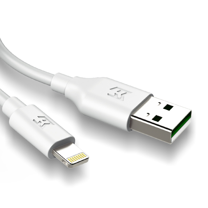 1m EFM MFi Approved Lightning Cable for iPhone / iPad (White)