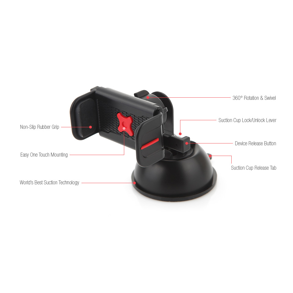 ExoGear ExoMount Touch Car Mount Holder for Phones