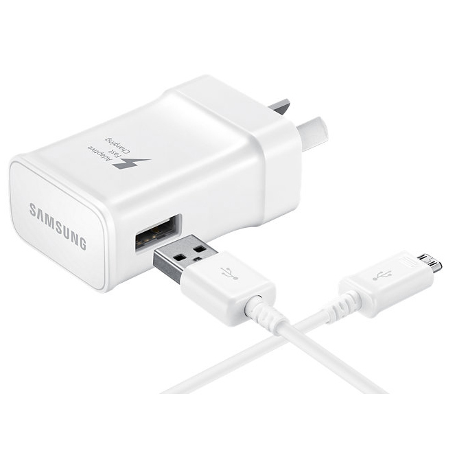 Samsung 9V Micro USB Adaptive Fast Travel Charger (White)