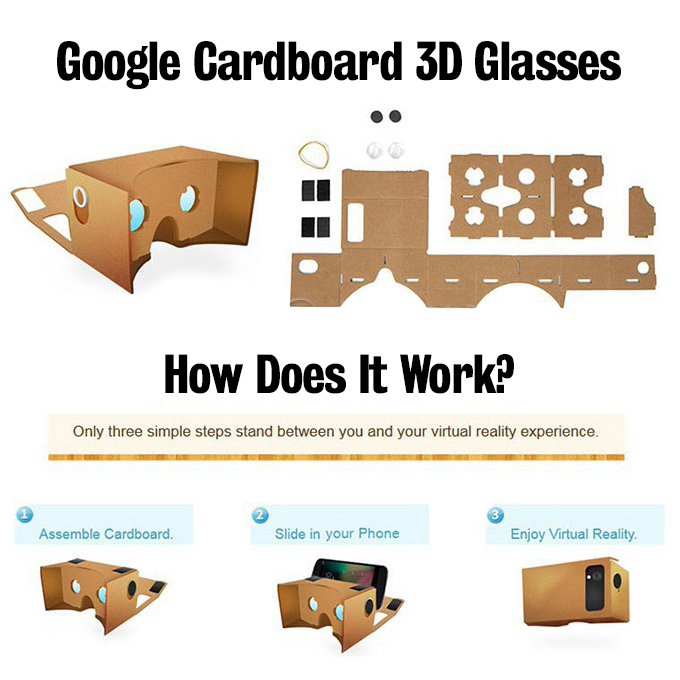 Google Cardboard 1.0 Virtual Reality Headset (1st Gen)