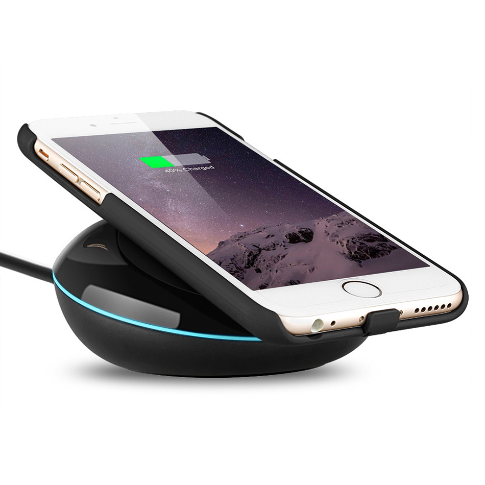 10W Qi Certified Fast Wireless Charging Orb for Mobile Phone