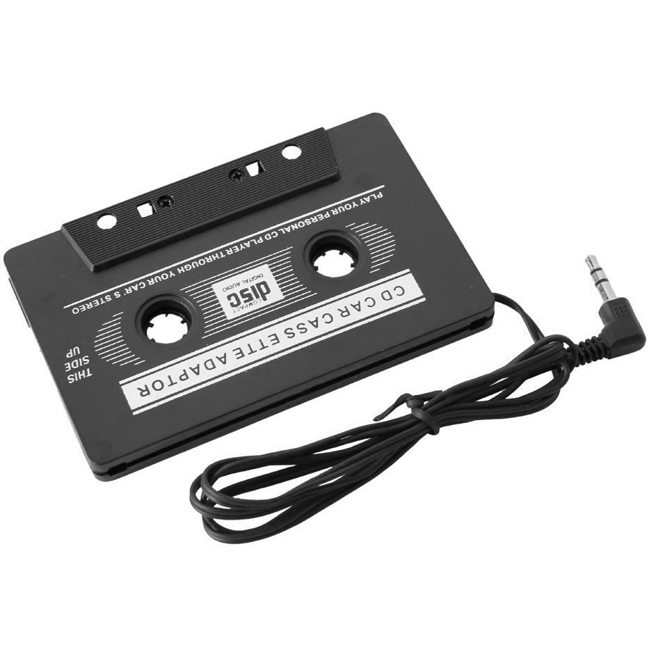 Car Stereo Audio Cassette Tape Cable / 3.5mm Jack Aux Converter