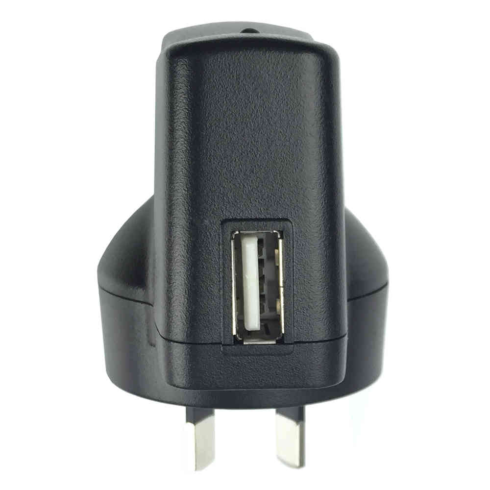 1A USB Wall Charger Power Adapter (Black)