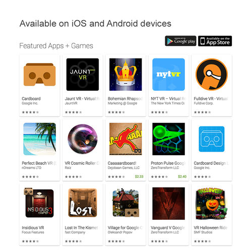 Google Cardboard 2.0 Virtual Reality Headset (3rd Gen) for Phone