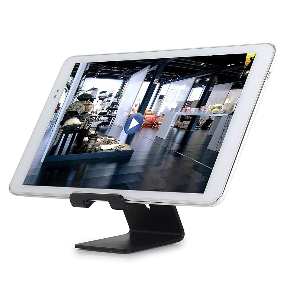 Aluminium Desktop Stand for Mobile Phone / Mini Tablet (Black)