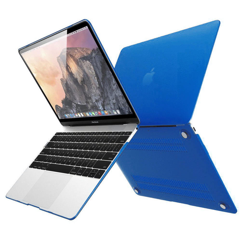 Frosted Hard Case for (12-inch) Apple MacBook (Dark Blue)