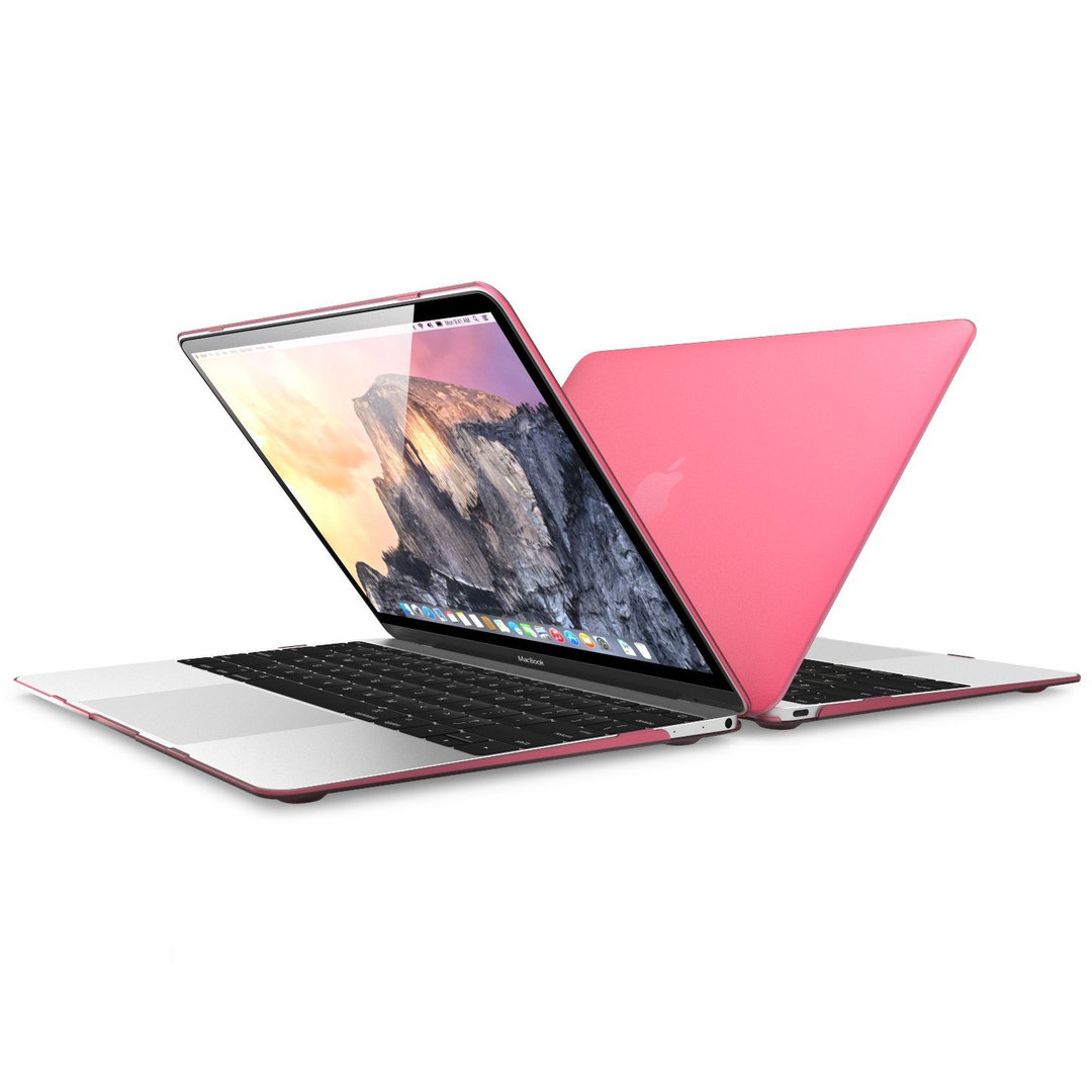 Frosted Hard Case for (12-inch) Apple MacBook (Pink)
