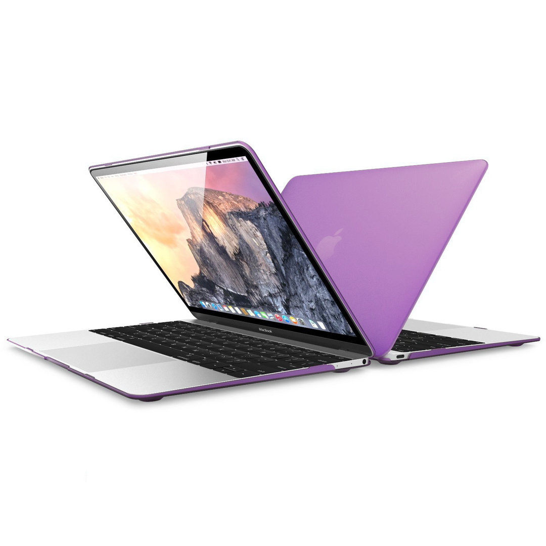 Frosted Hard Case for (12-inch) Apple MacBook (Purple)