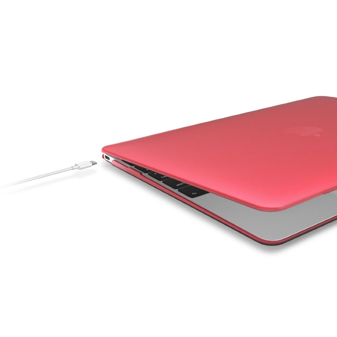 Frosted Hard Case For Inch Apple Macbook Red