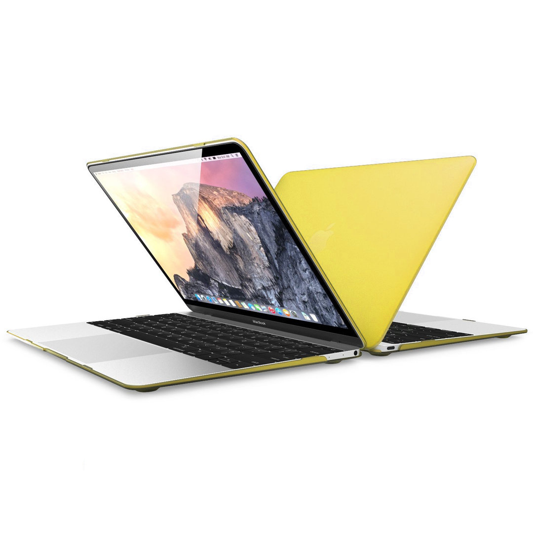 Frosted Hard Case for (12-inch) Apple MacBook (Yellow)