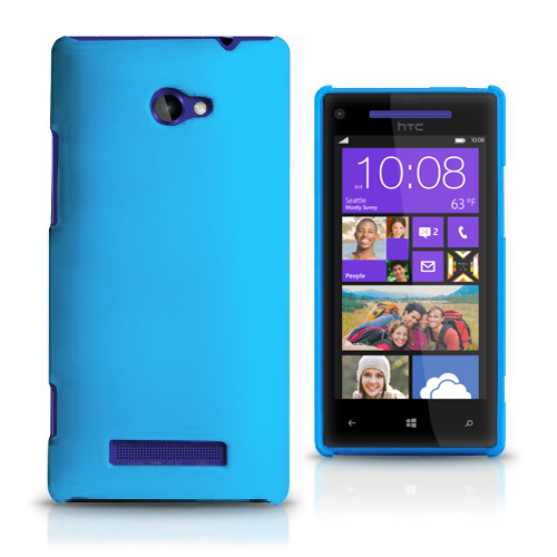 Hard Shell Case for HTC 8X Windows Phone (Light Blue)