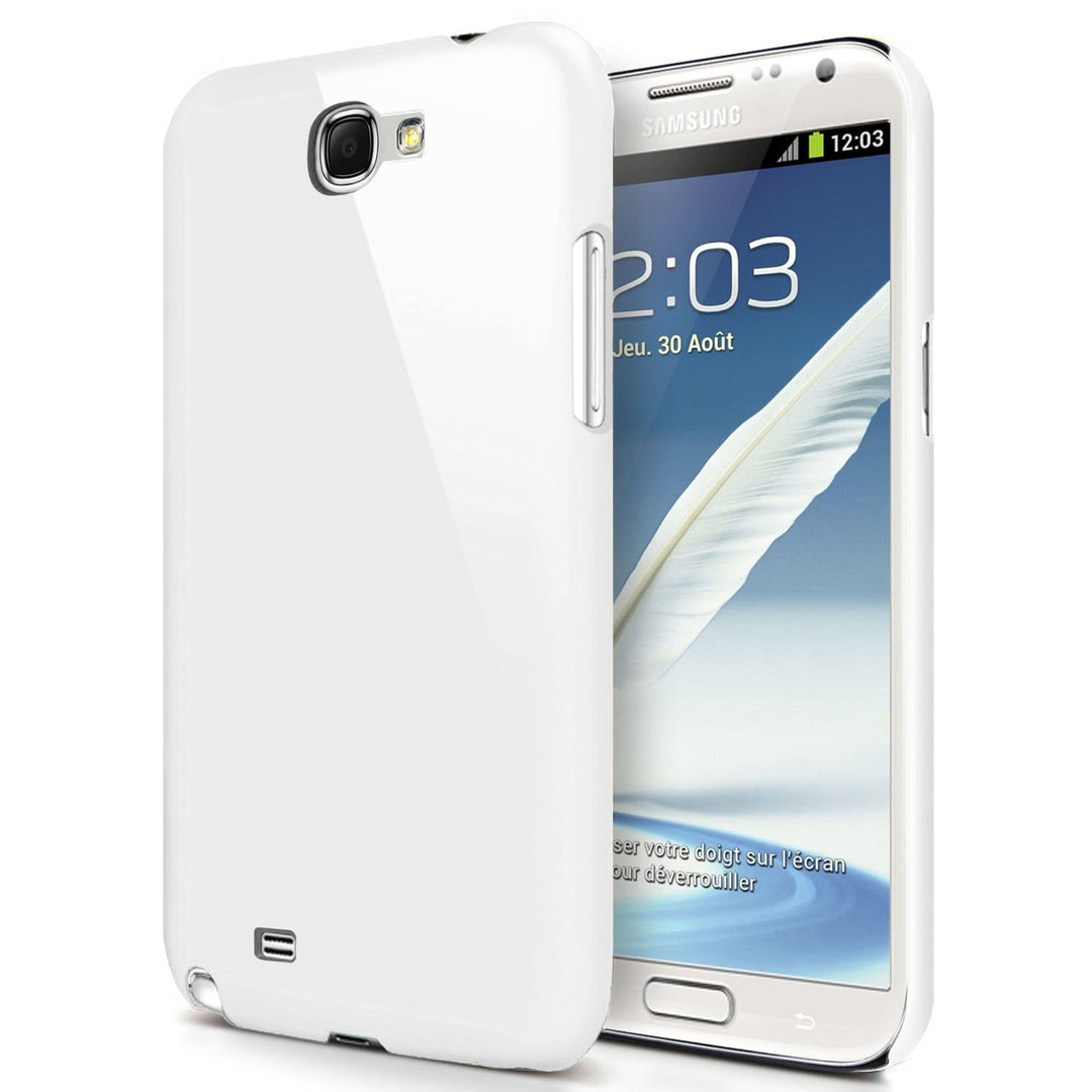 Hard Shell Feather Case for Galaxy Note 2 (White)