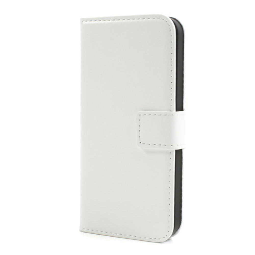 Leather Wallet Case for Apple iPhone SE / 5s (White)