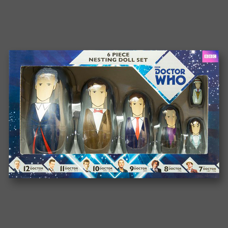 Ikon Collectables Doctor Who (7th to 12th) Nesting Dolls Set