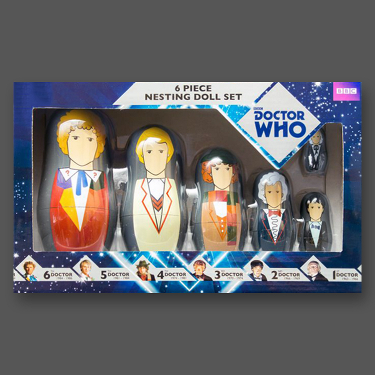 Ikon Collectables Doctor Who (1st to 6th) Nesting Dolls Set