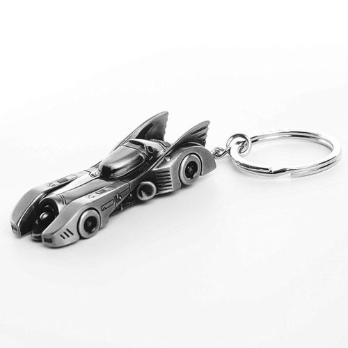 Batman 1989 Batmobile Pewter Keychain