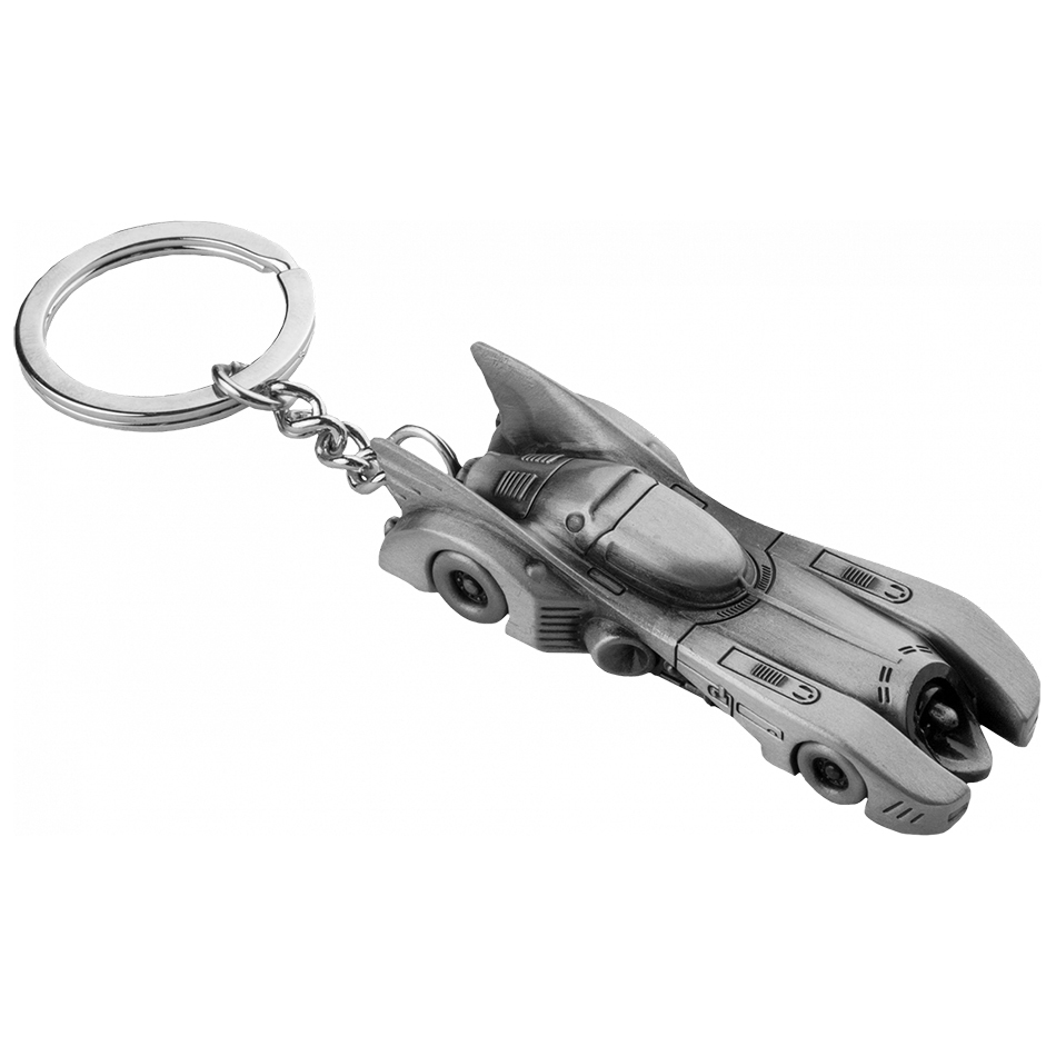 Batman 1989 Batmobile Pewter Keychain