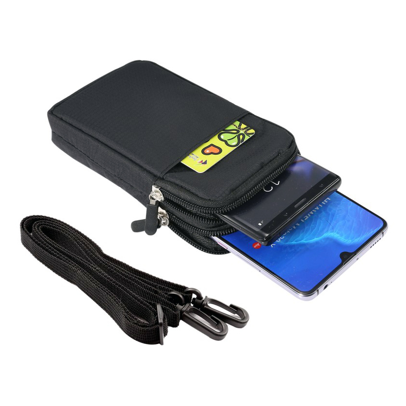 Nylon Storage Pouch / Waist Belt Travel Case Bag for Phone