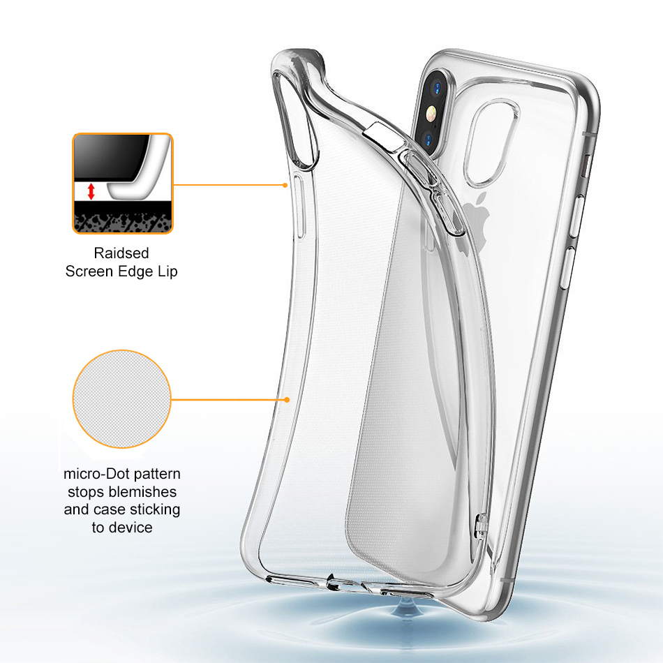 Flexi Slim Gel Case for Apple iPhone Xs (Clear)