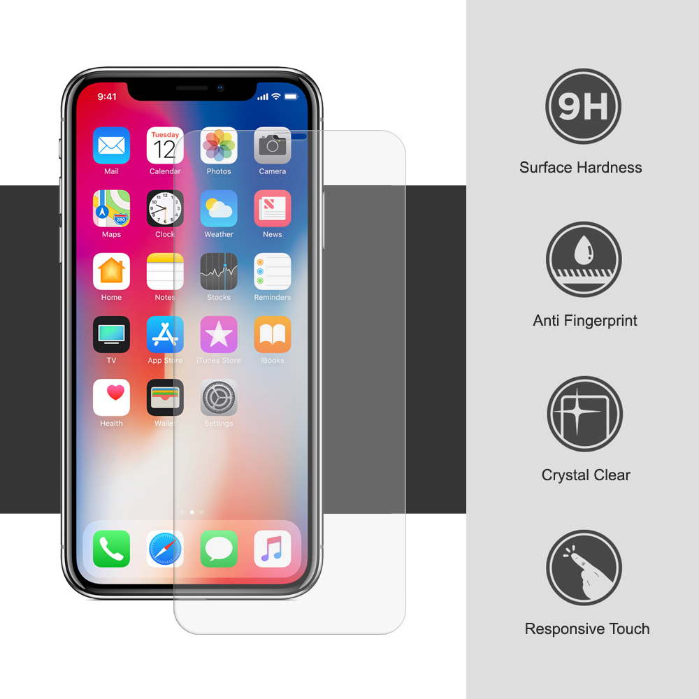 Tempered Glass Screen Protector for Apple iPhone 11 Pro / Xs / X