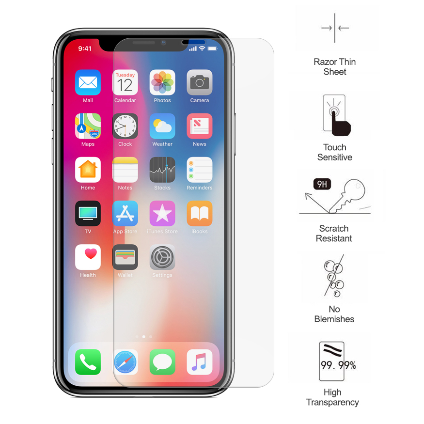 Tempered Glass Screen Protector for Apple iPhone 11 Pro / Xs / X