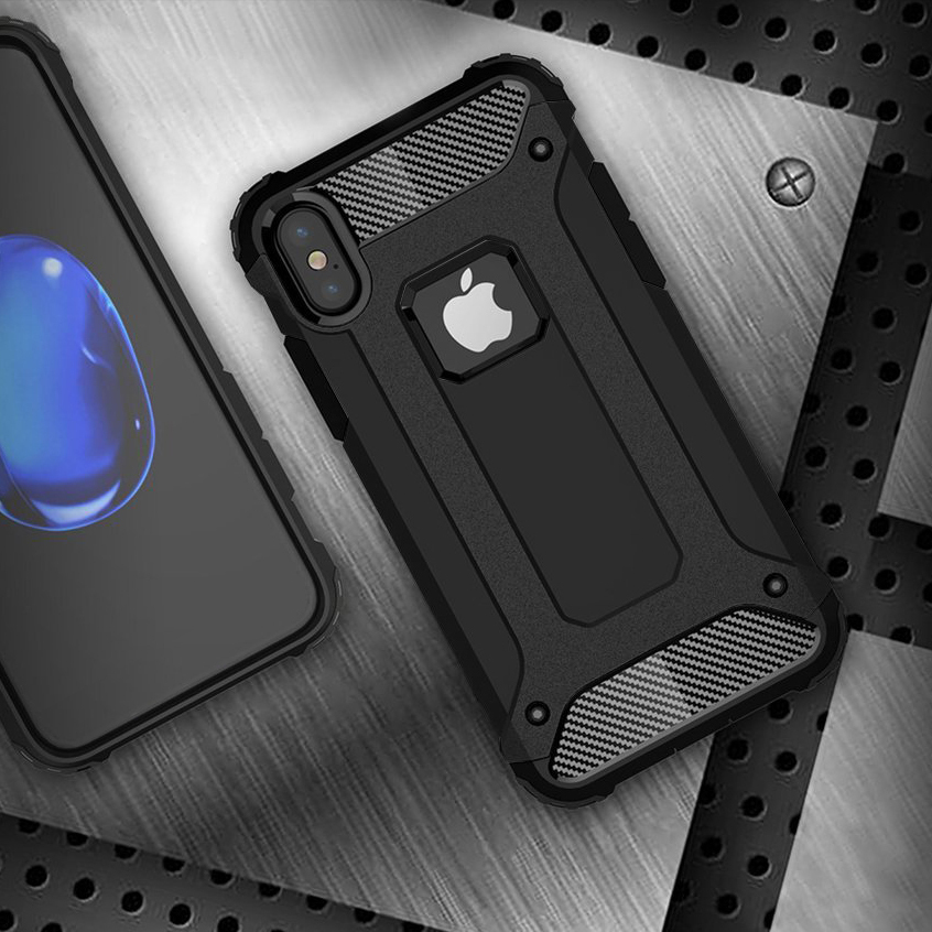 Military Defender Shockproof Case for Apple iPhone Xs (Black)
