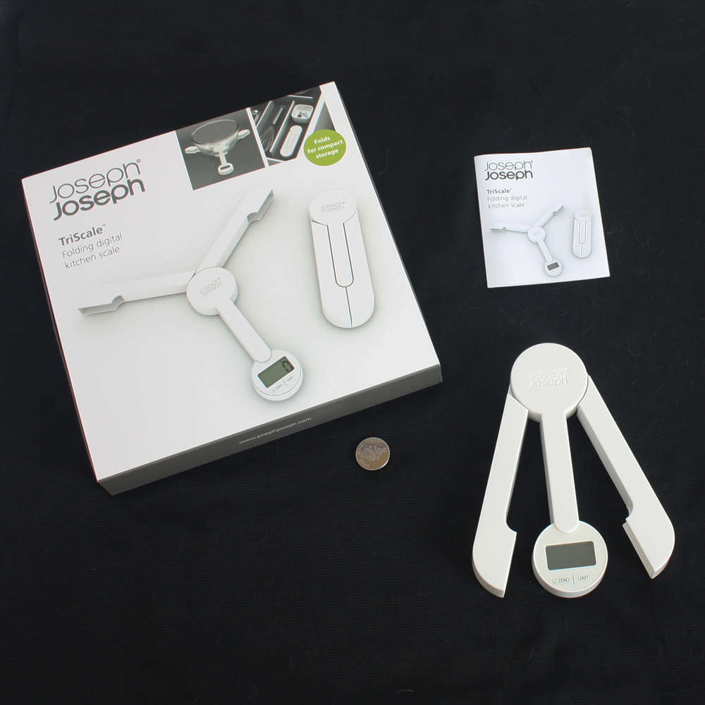 TriScale Portable Folding Digital Kitchen Food Scales