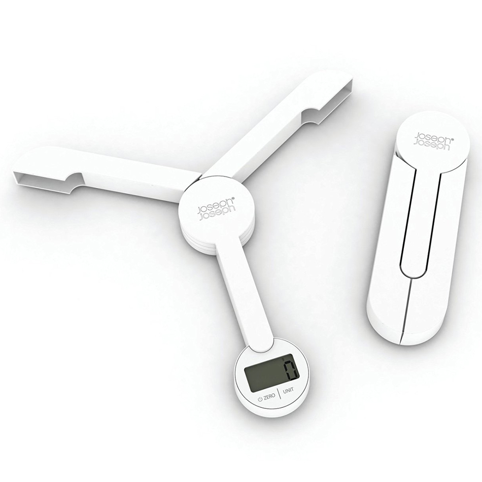TriScale Portable Folding Digital Kitchen Food Scales