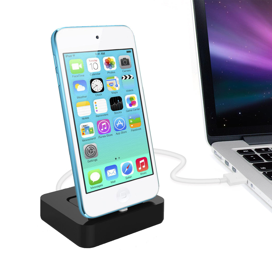 Kidigi Lightning Cable Charging Dock for iPod touch (Black)