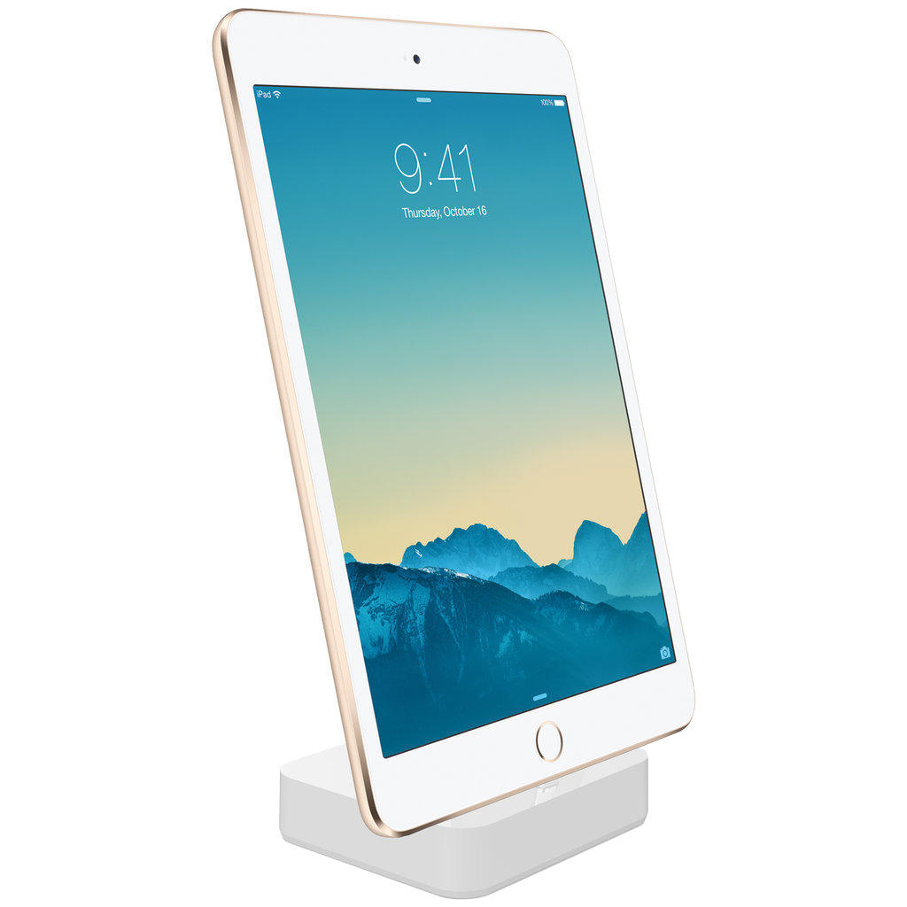 Kidigi Lightning Cable Charging Dock for iPad Mini (White)