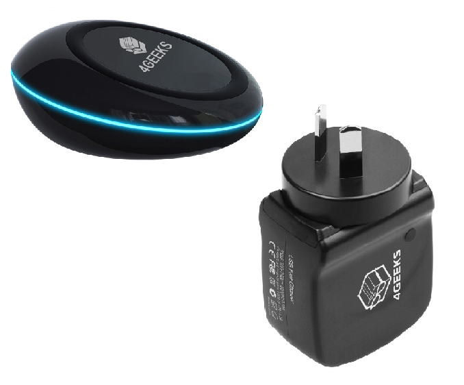 Qi Fast Adaptive Wireless Charging Orb and Quick Charge Adapter