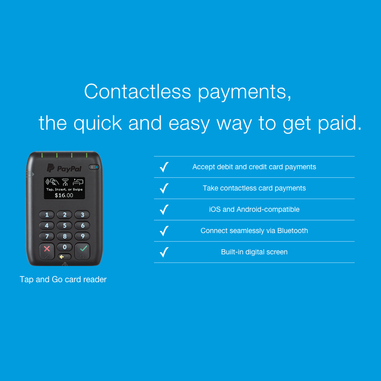 PayPal Tap & Go Portable Bluetooth Credit Card Reader